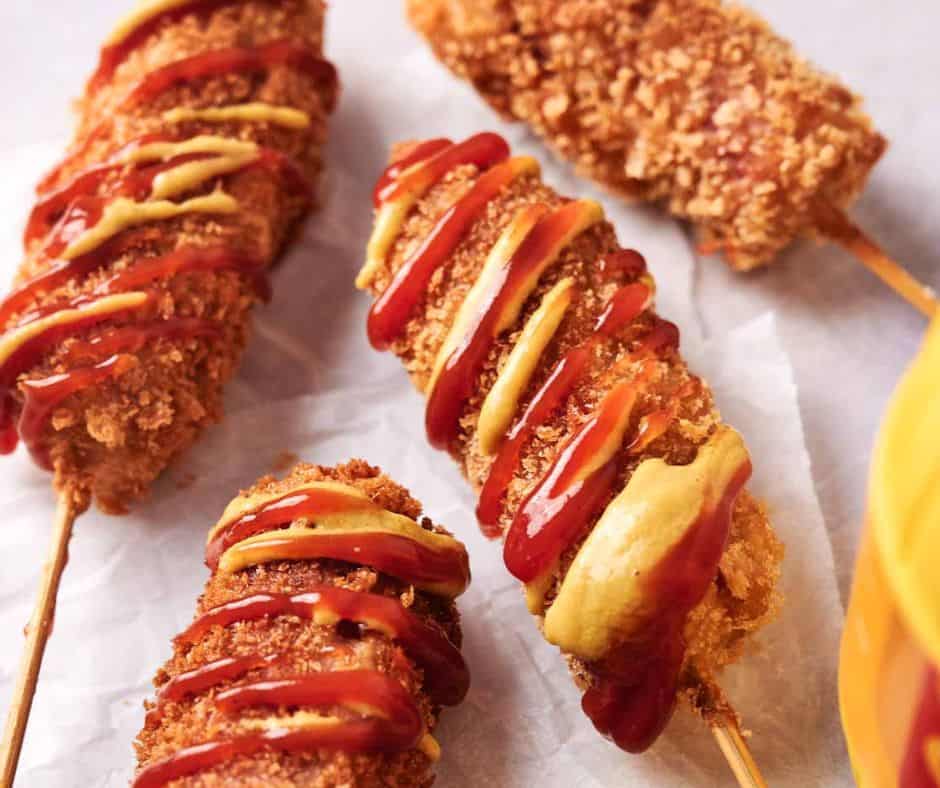 Easy Korean Corn Dogs Recipe (Gamja Hotdog)