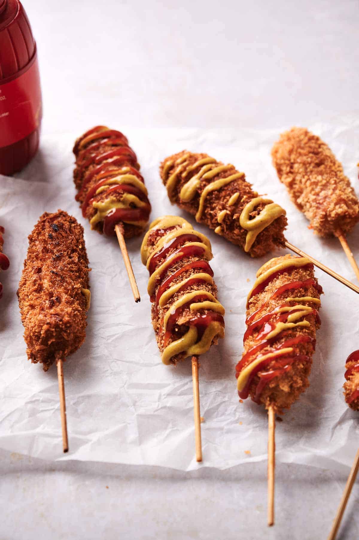 Easy Korean Corn Dogs Recipe (Gamja Hotdog)