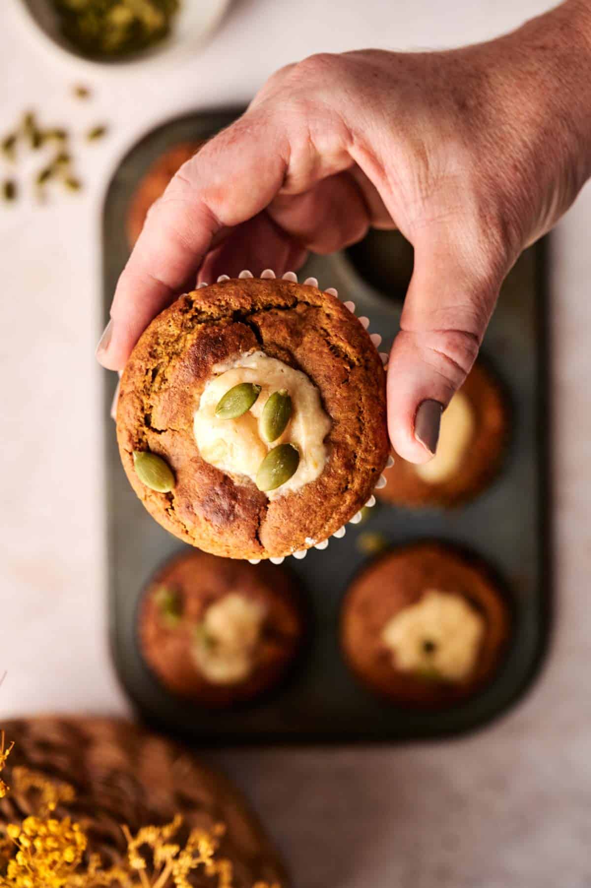 Copycat Starbucks Pumpkin Cream Cheese Muffin - Pocket Friendly Recipes